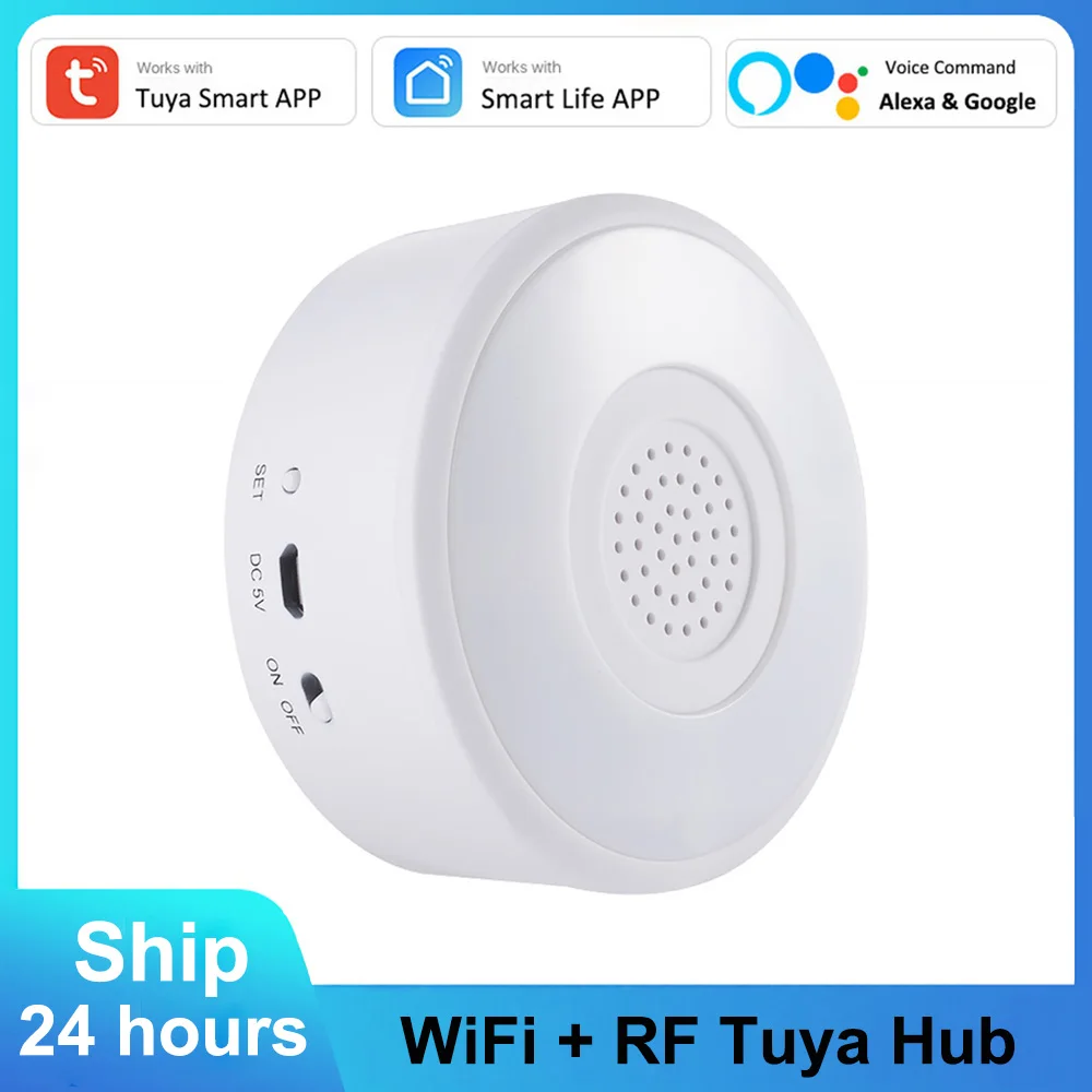 Tuya Wifi + Rf Átjáró Rfg1 Otthoni Biztonsági Riasztórendszer Hub 120Db ...