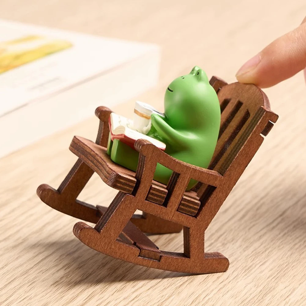 Frog-Drinking-Coffee-Ornament-Resin-Cartoon-Rocker-Chair-Animal-Statue ...