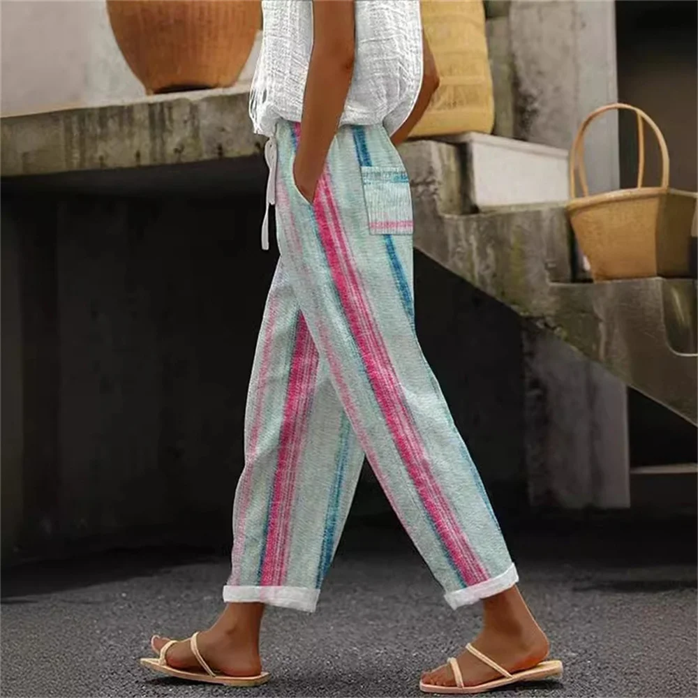 Spring-Summer-Classic-Striped-Pants-Women-Oversize-Pants-Pockets ...
