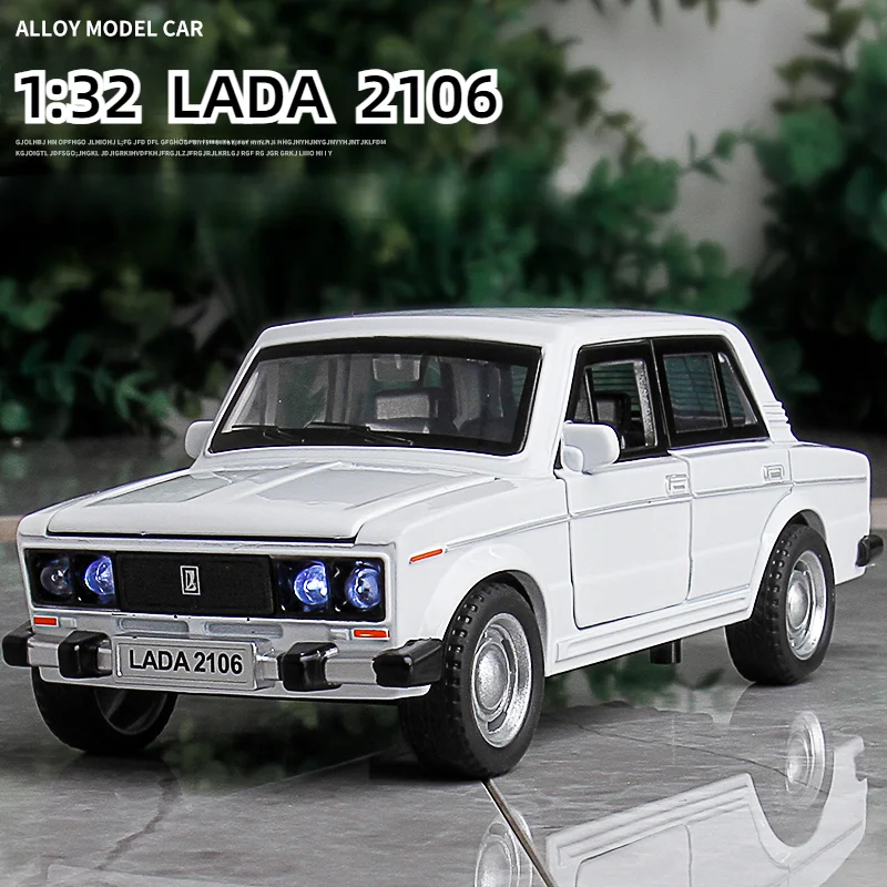 1:32 LADA 2106 Alloy Classic Car Model Diecast Car Toy Simulation Sound ...