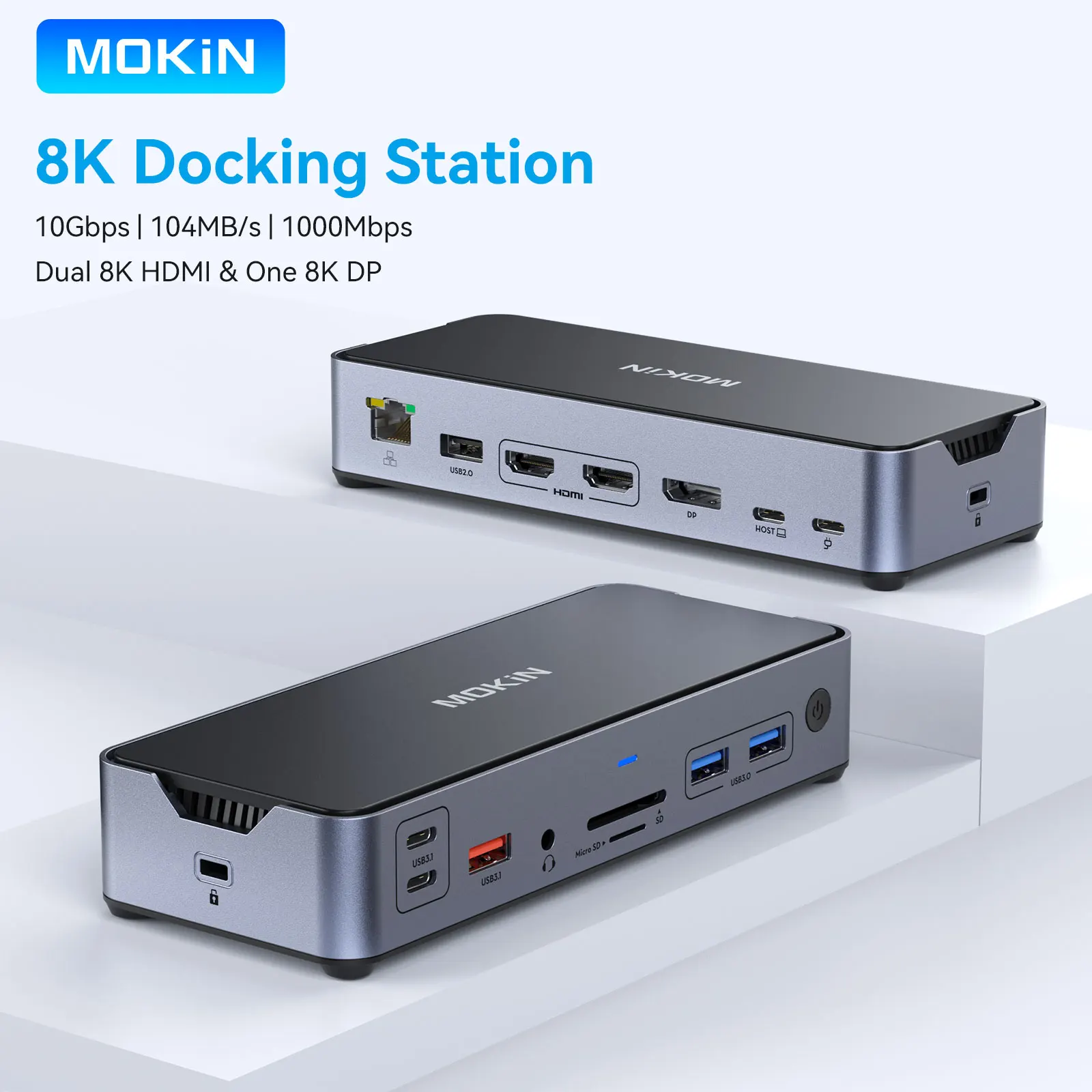 MOKiN 15 in 1 Docking Station for MacBook Pro Air Thunderbolt Laptop ...