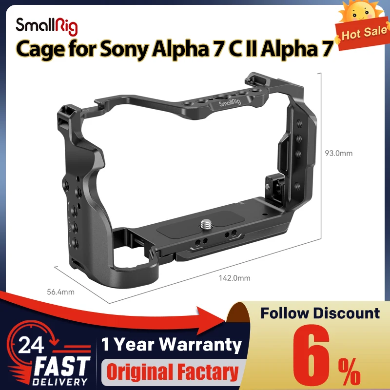 SmallRig-Cage-for-Sony-Alpha-7-C-II-Alpha-7-CR-Full-Cage-with-HDMI ...