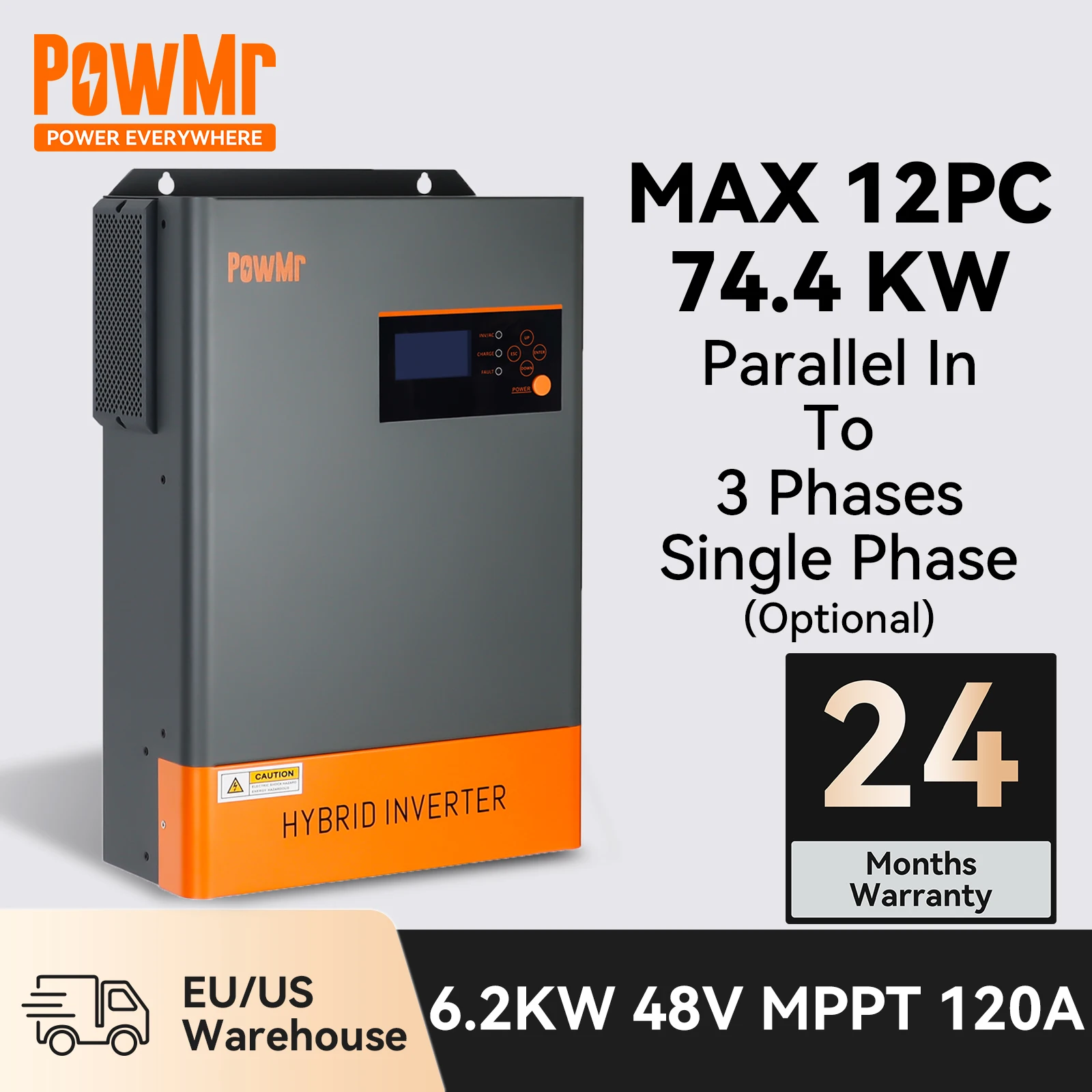 PowMr-6KW-48V-Parallel-Hybrid-Solar-Inverter-MPPT-120A-6200W-48V-Pure ...
