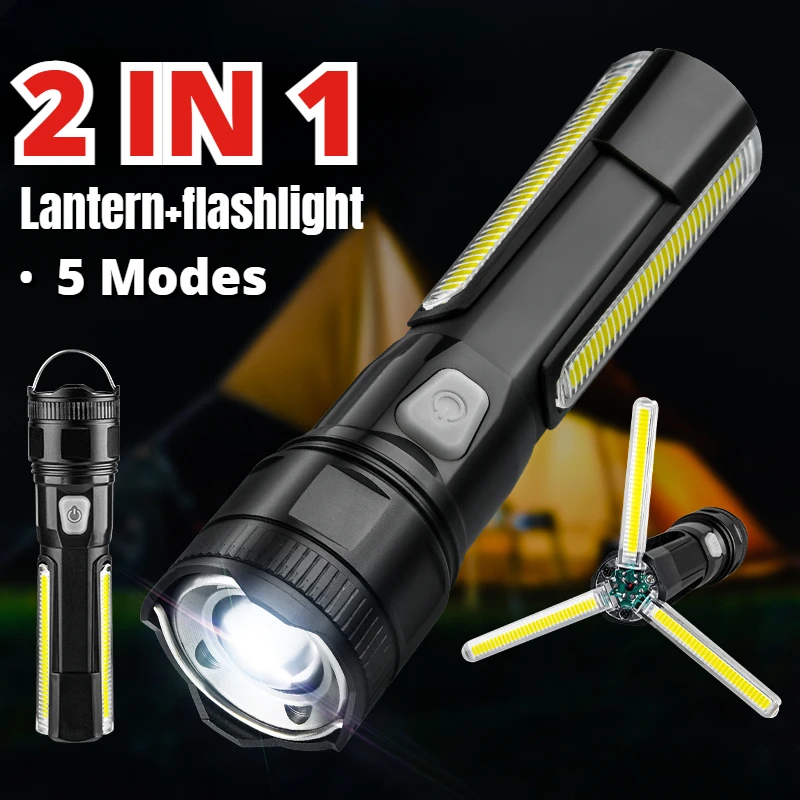 Outdoor-Strong-Light-Flashlight-Super-Bright-Home-Portable-Charging ...