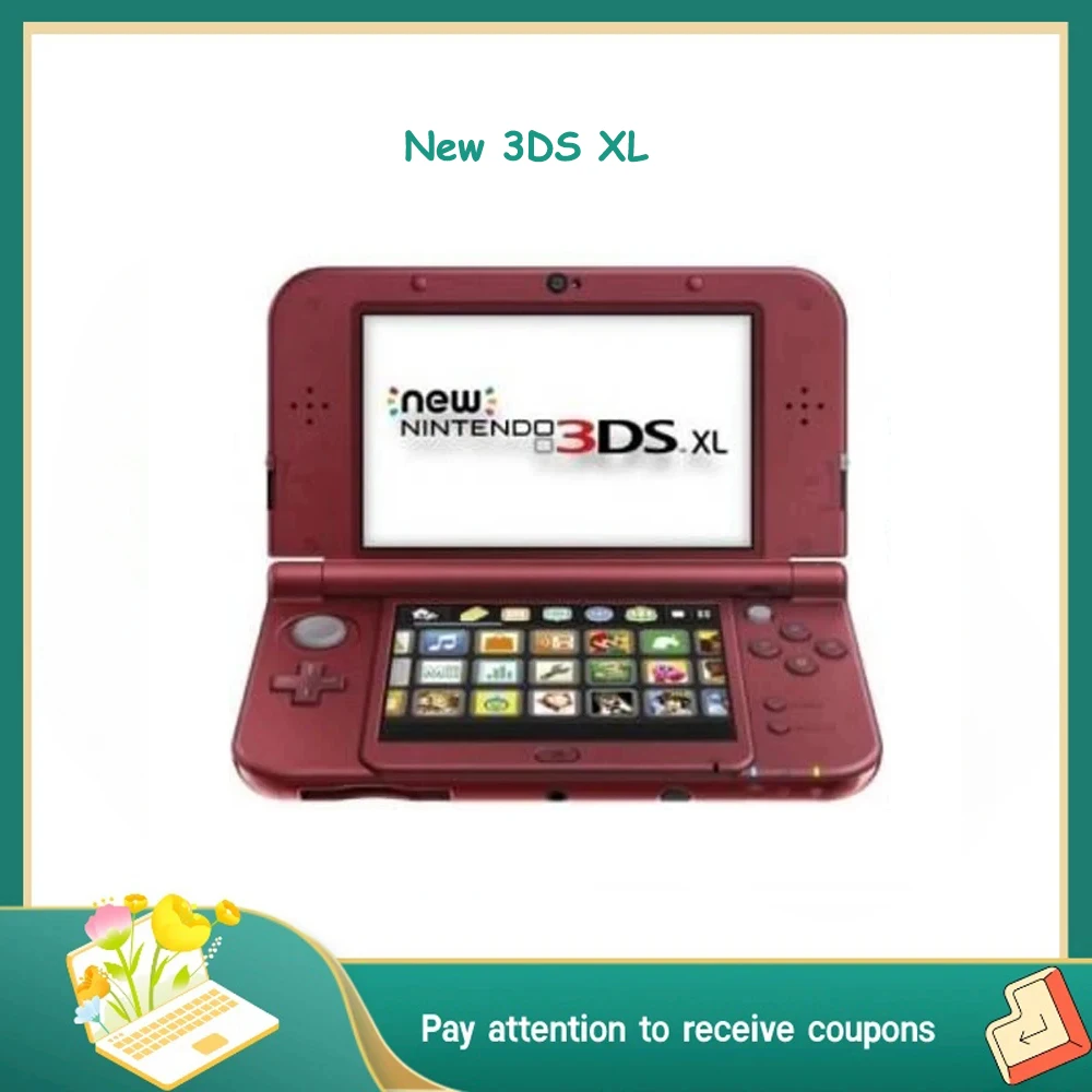 Handheld-Retro-3Ds-Game-Console-Touch-Screen-LCD-Monitor-Cross-Keyboard ...