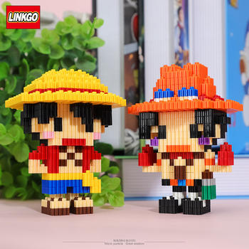 One Piece mini Building Blocks Luffy Kakashi Chopper Model 3D | One ...