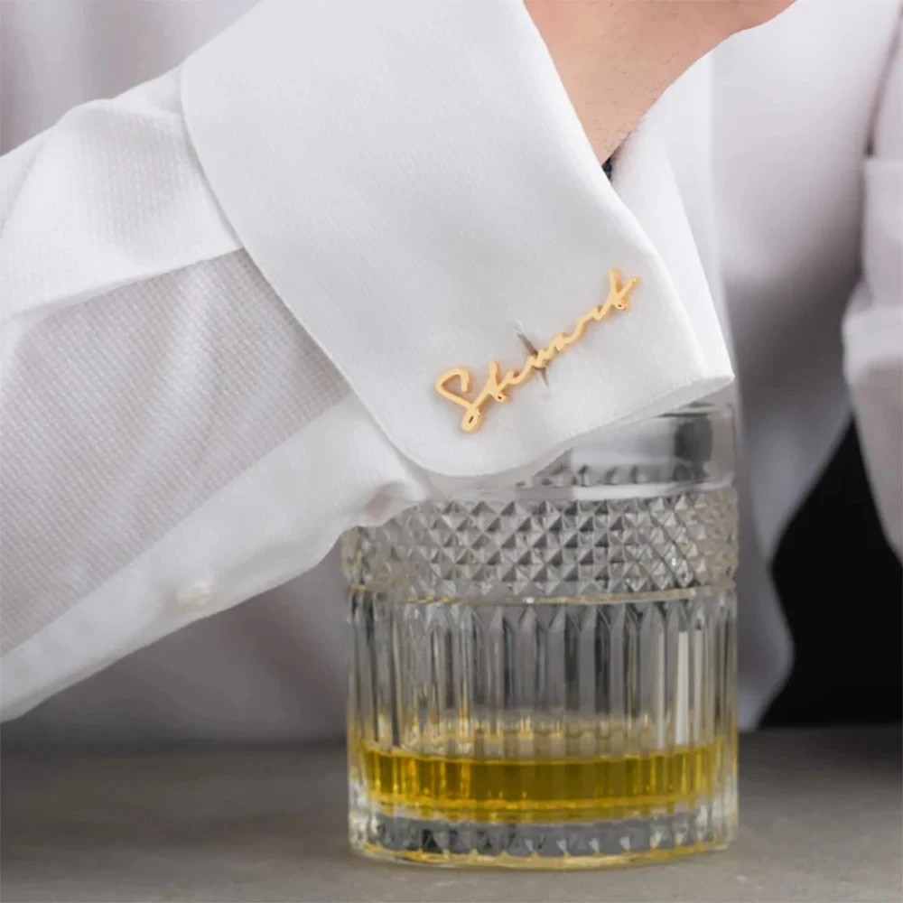 Classic-Custom-Name-Cufflinks-Stainless-Steel-Exquisite-And-Fashionable ...