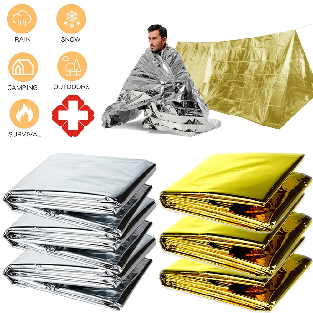 Emergency-Blanket-Outdoor-Cold-proof-Survival-Thermal-Cover-Gear ...