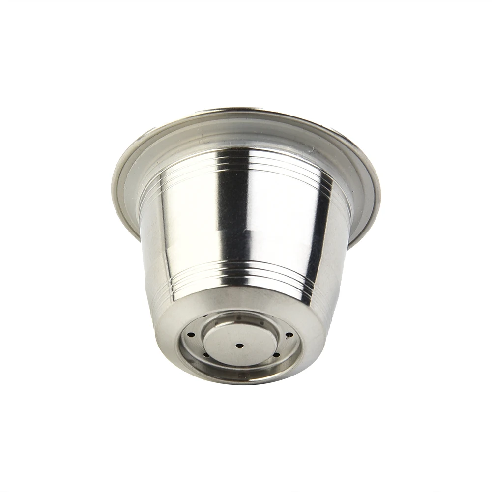 네스프레소 스테인레스 스틸 재사용 가능한 커피 캡슐 포드 리필 가능 필터 메이커 포드 에스프레소 컵 커피 머신 액세서리