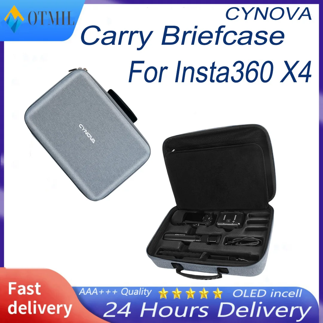 CYNOVA For Insta360 X4 Carry Case Large Hard Shell Storage Bag ...