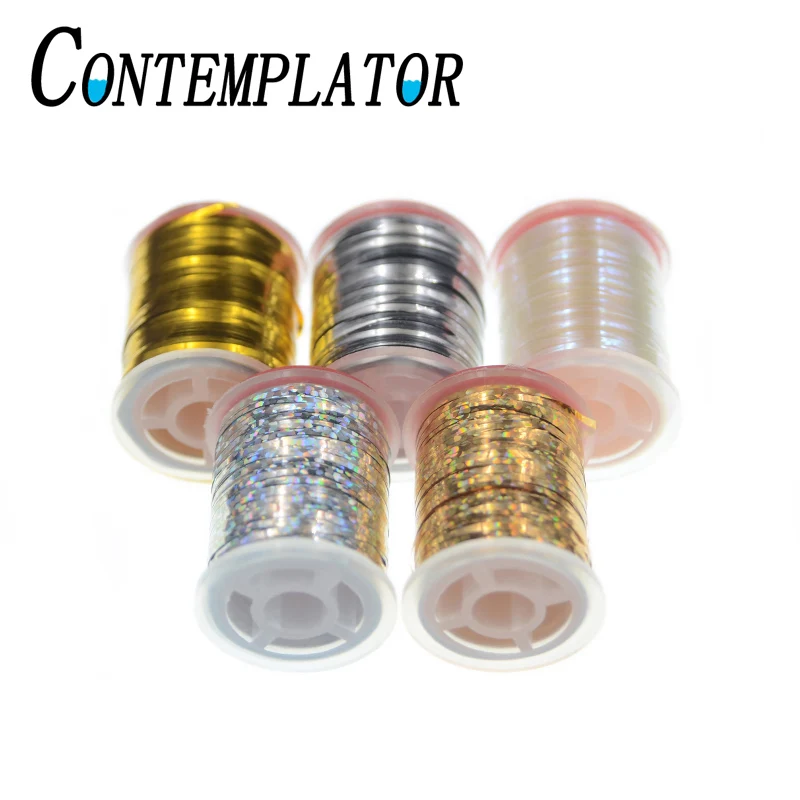 1spool-90meters-Fly-Tying-Flat-Mylar-Tinsel-Materials-For-Traditional ...