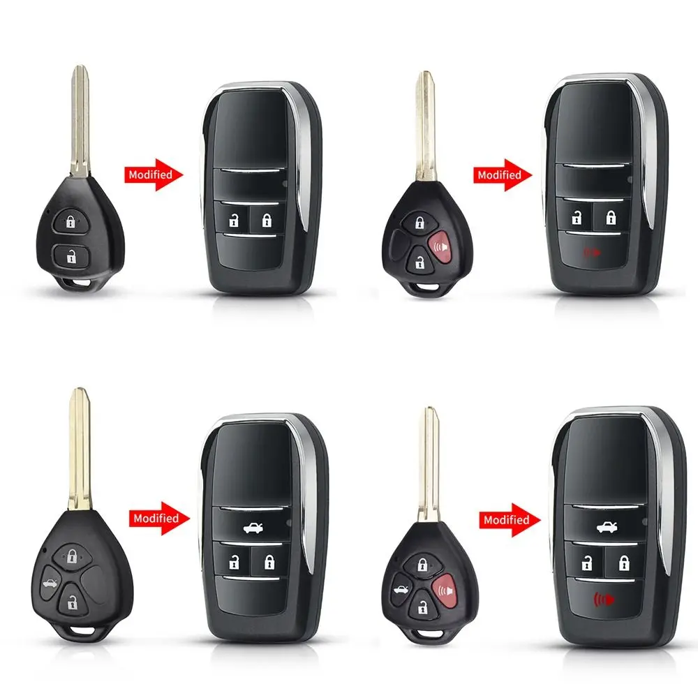 Buttons-Modified-Replacement-Key-Fob-Cover-Car-Key-Shell-Remote-Key ...