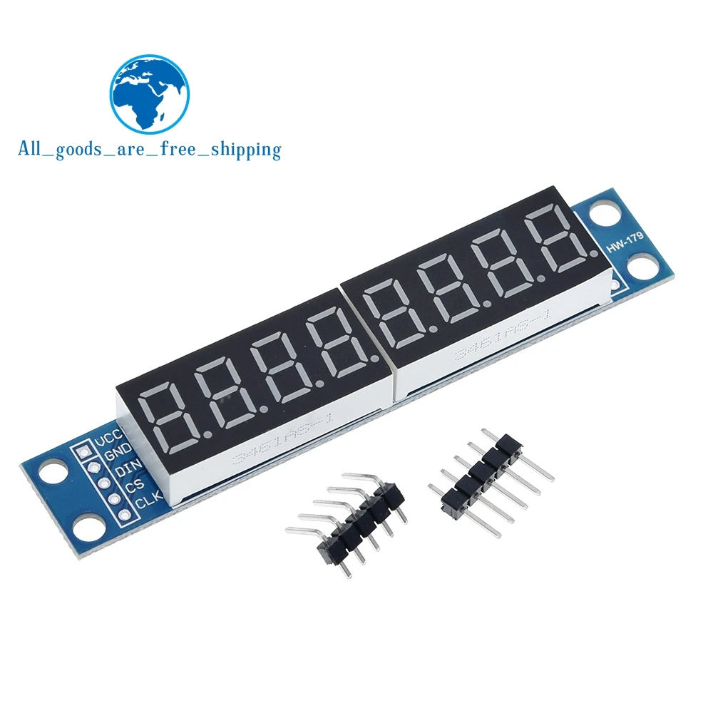 TZT-MAX7219-CWG-8-Digit-Digital-Tube-Display-Control-Module-Red-Three ...