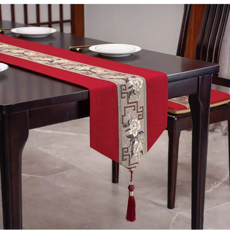 Chinese-Style-Table-Runner-Luxury-Cotton-Linen-Jacquard-Table-Runners ...