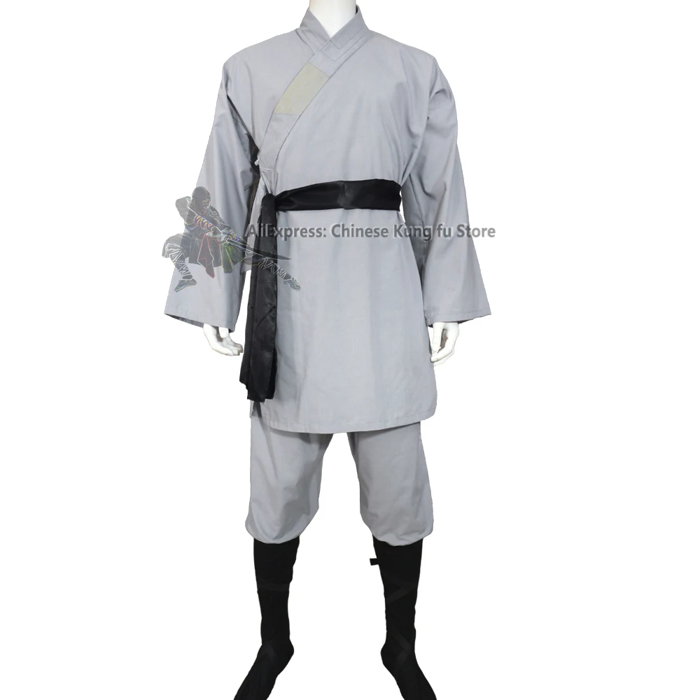 Popular Shaolin Monk Suit Cotton Kung fu Tai chi Uniform Martial arts ...