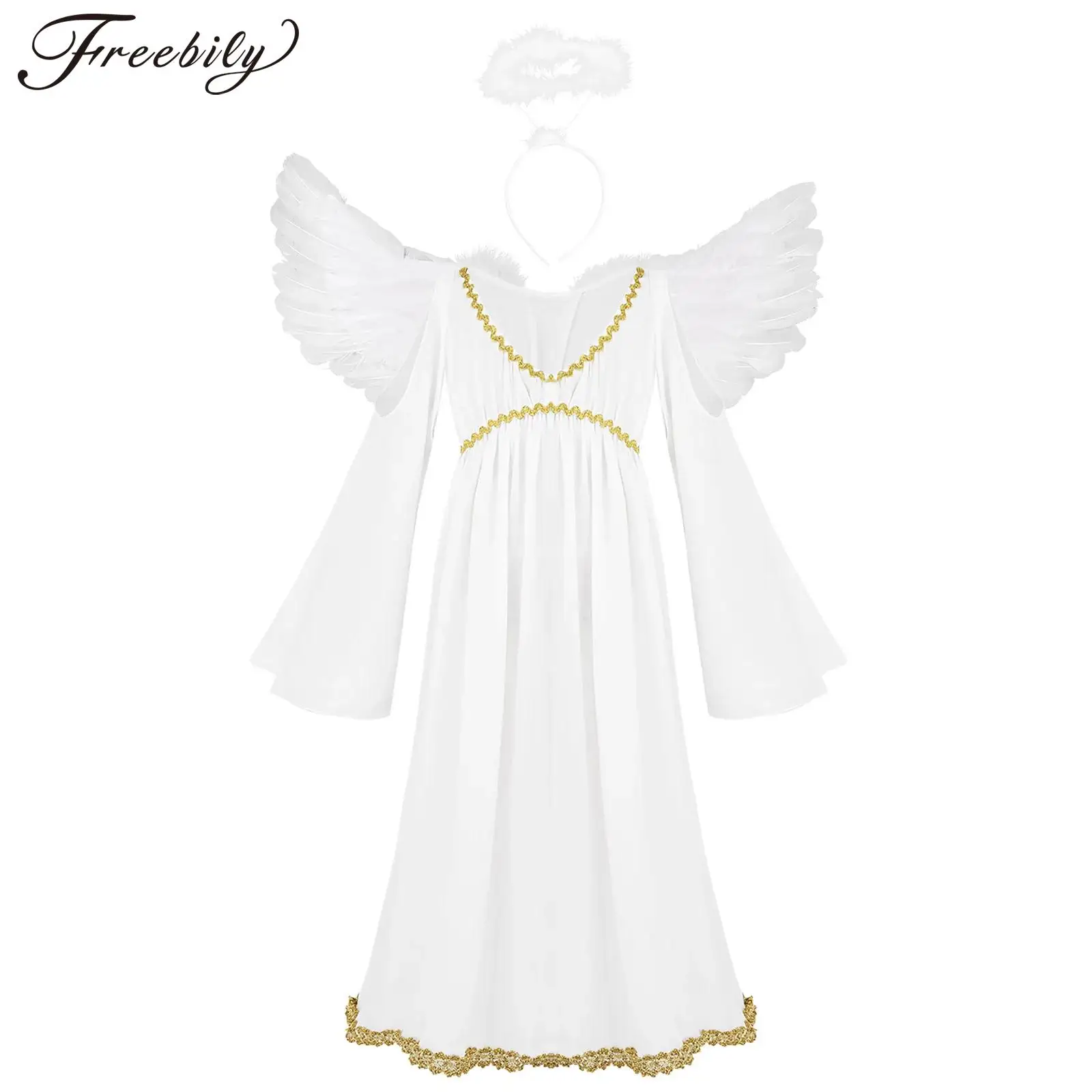 Kids-Girls-Greek-Goddness-Cosplay-Costume-Halloween-Theme-Party-Angel ...