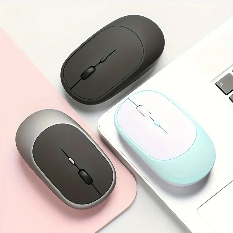 Bluetooth-compatible Wireless Mouse Rechargeable Mouse Gamer Dual Modes ...