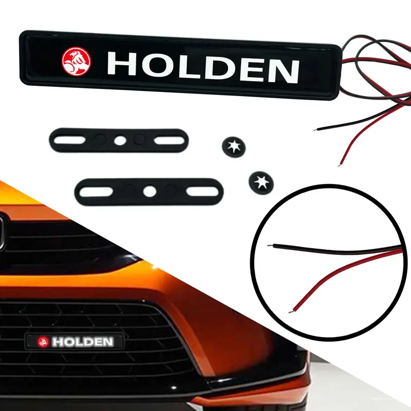 Auto Exterior Car Front Hood Grille Emblem Led Lights Sticker For ...