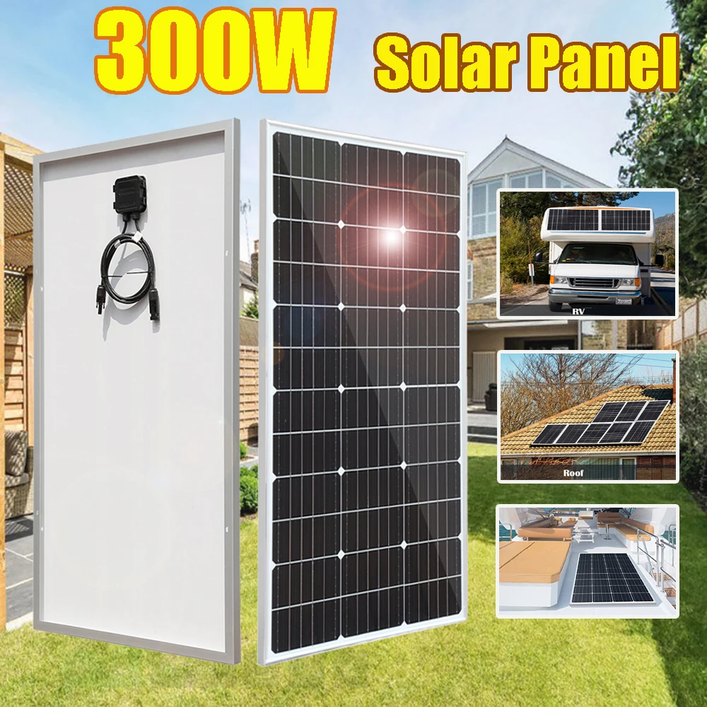 300W-solar-panel-rigid-12v-kit-150w-100w-80w-50w-20w-5v-monocrystalline ...