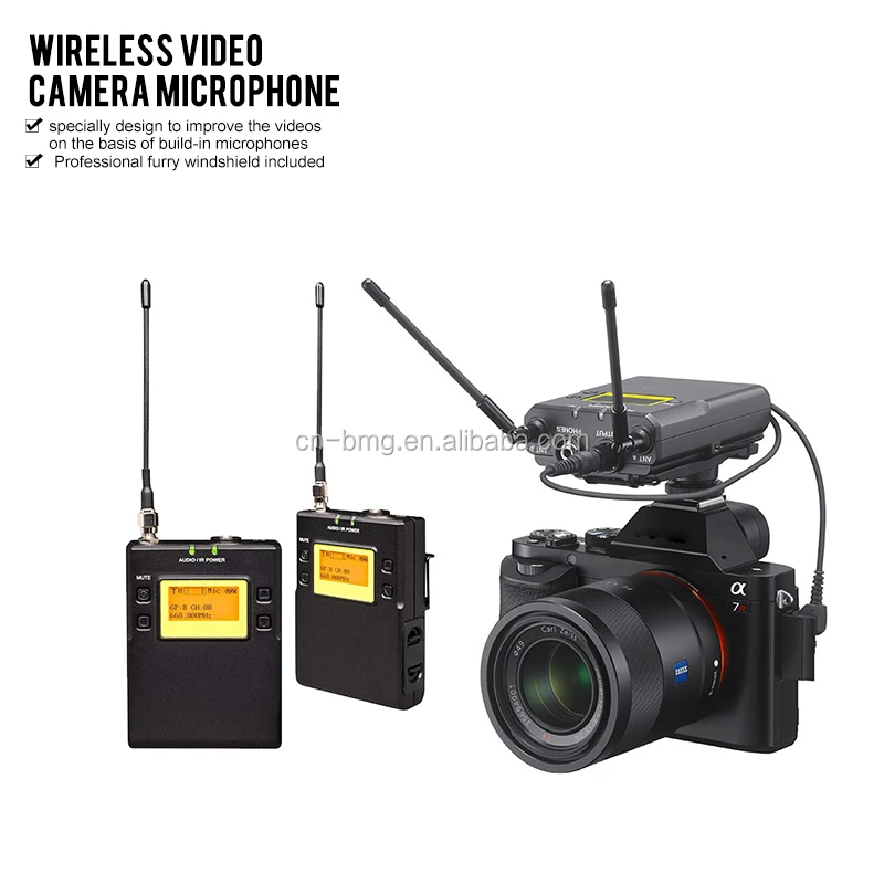 UWP-D11-Video-Camera-Wireless-Microphone-with-2-Transmitters-1-Receiver ...