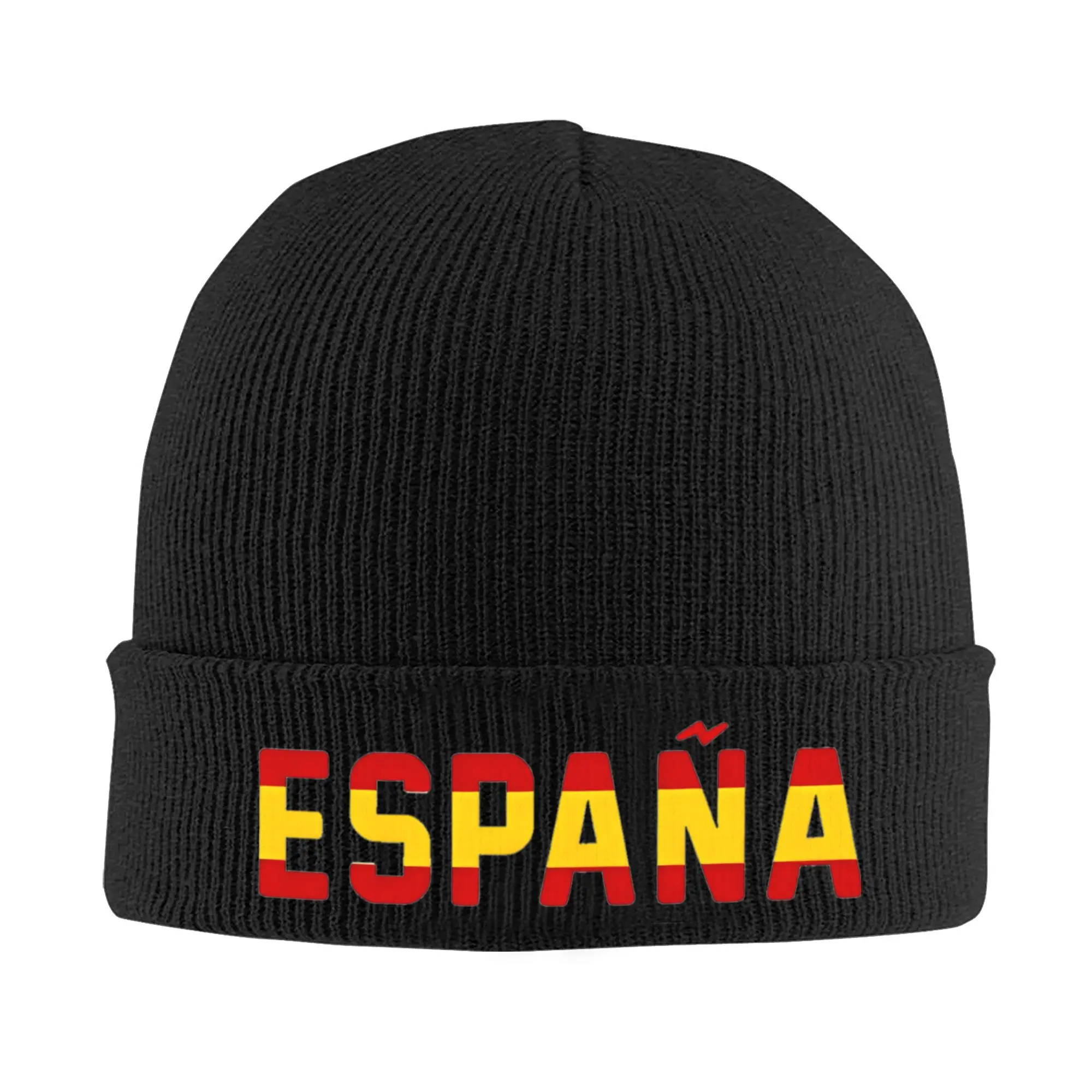 ESPANA Spain Flag High-end Knitted Caps for Women Men Skullies Beanies ...