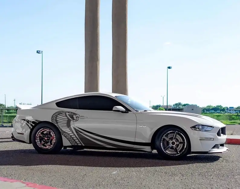 Ford Mustang Cobra decal - INCLUDES BOTH Sides. Decal Sticker Tribal ...