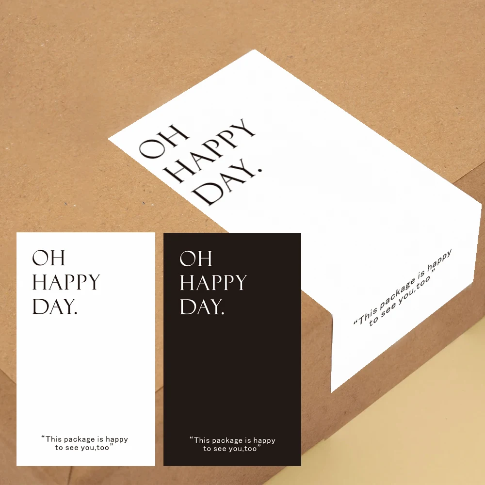 30pcs Packaging Label 6*15cm Rectangle Labels Small Business Commodity ...