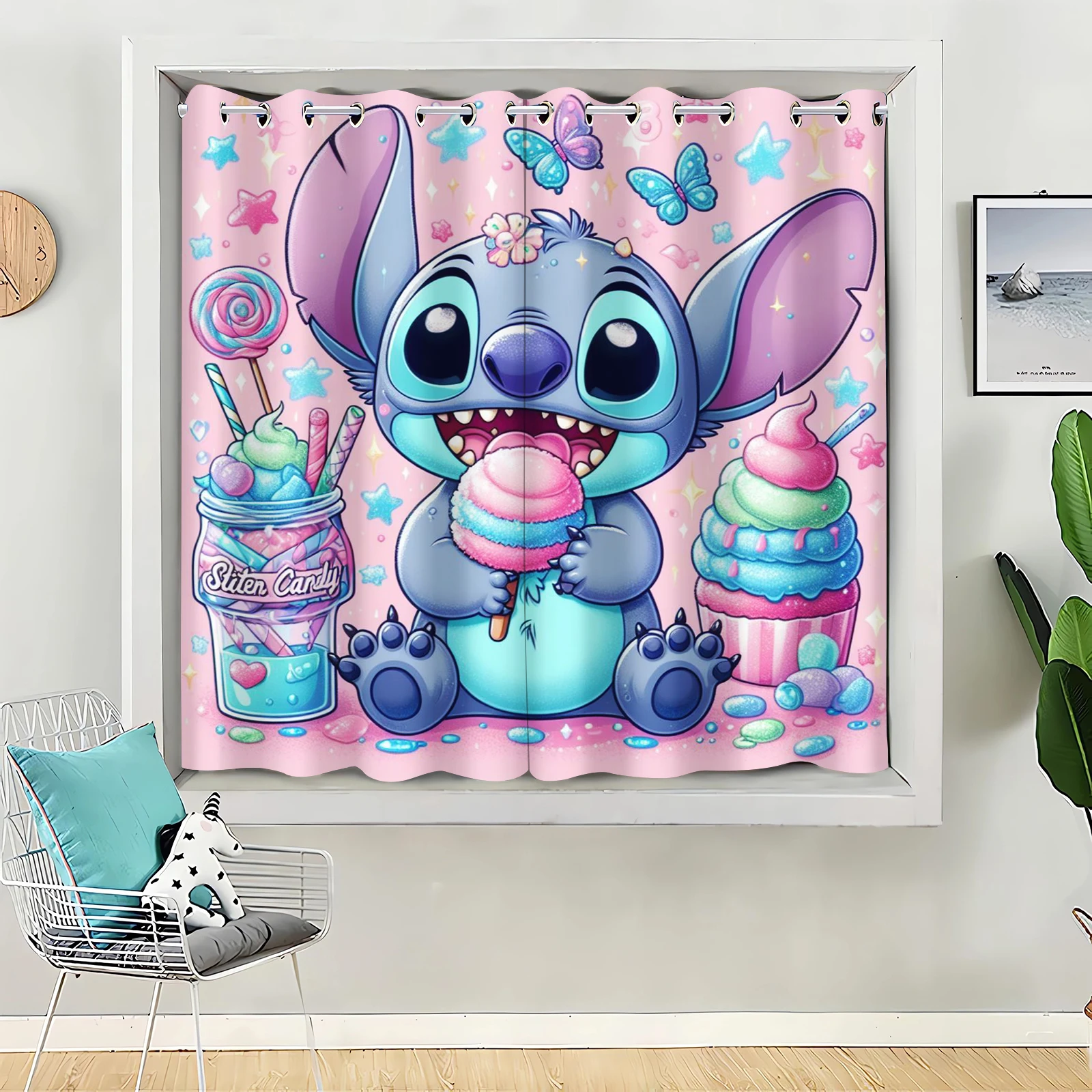 Rideau-Stitch-CAN-o-Stitch-pour-enfants-tissu-d-ombrage-Anime-Cartoon-d ...