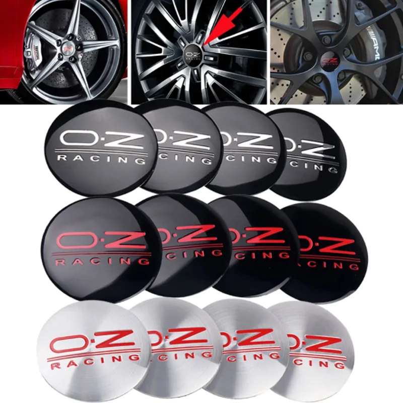 4PCS/LOT 56MM 3D Car Wheel Center Wheel Hub Cap Auto Refit Sticker ...