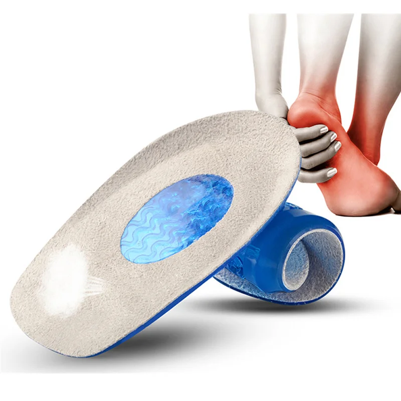 Silicone Gel Half Insole for Plantar Fasciitis Pain Relieve Massage ...