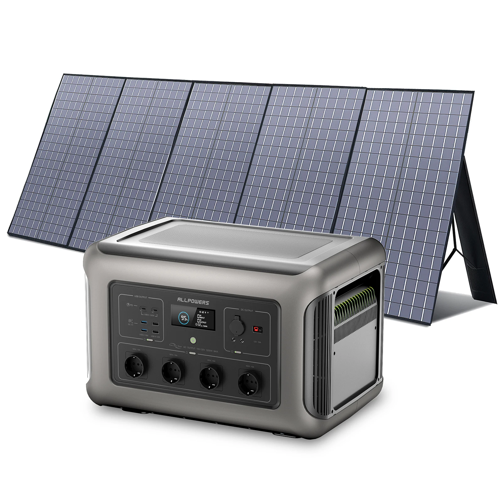 ALLPOWERS Solapanel 400W Photovoltaic System with 3500W Solar Power ...