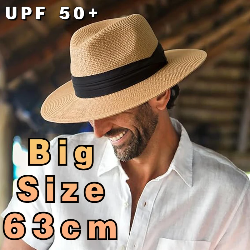 Sombreros-de-Sol-de-cabeza-grande-XL-para-hombre-y-mujer-sombreros-de ...