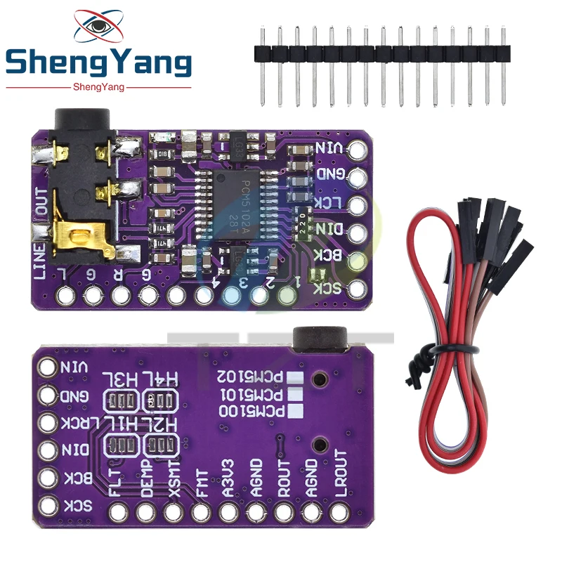 Interface-I2S-PCM5102A-DAC-Decoder-GY-PCM5102-I2S-Player-Module-For ...