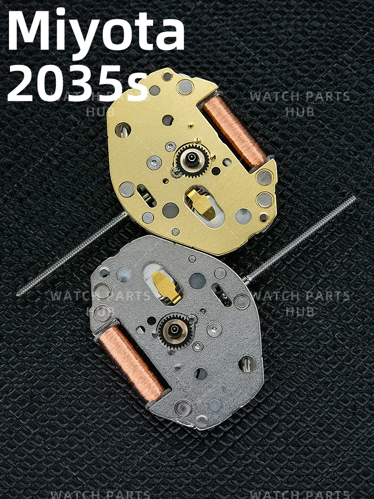 New-Japan-Miyota-Super-2035-Quartz-Movement-Golden-3-Hands-Original ...