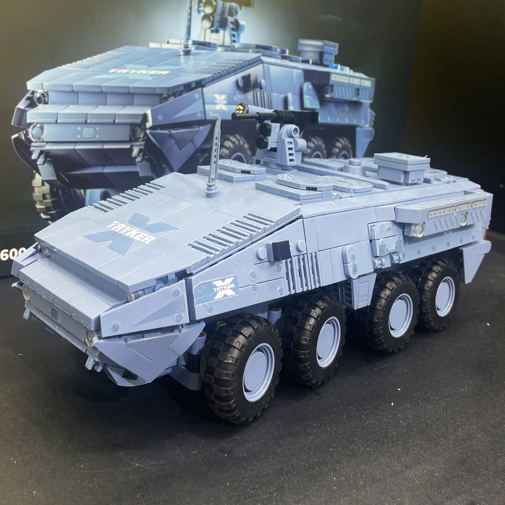 MOC Military Armored Vehicles Stryker X Building Block Armored Car ...