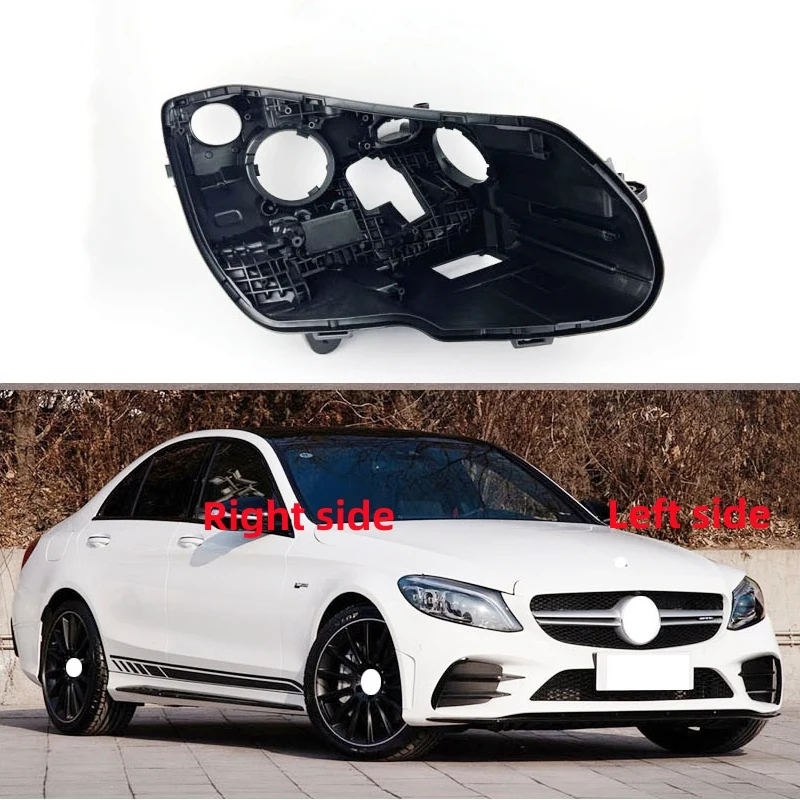 Headlight Base For Mercedes-Benz C-Class W205 2019 2020 Headlamp House ...