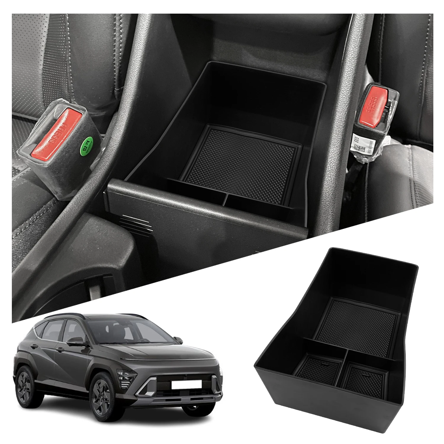 LFOTPP-Car-Central-Storage-Box-f-r-Hyundai-Kona-SX2-2024-Rutschfeste ...
