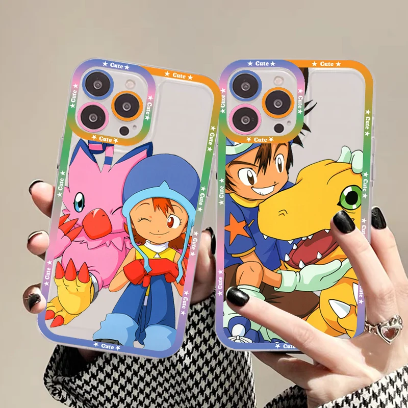 Funda de teléfono Digimon Digital Monsters para IPhone 14 13 12 11 Pro ...