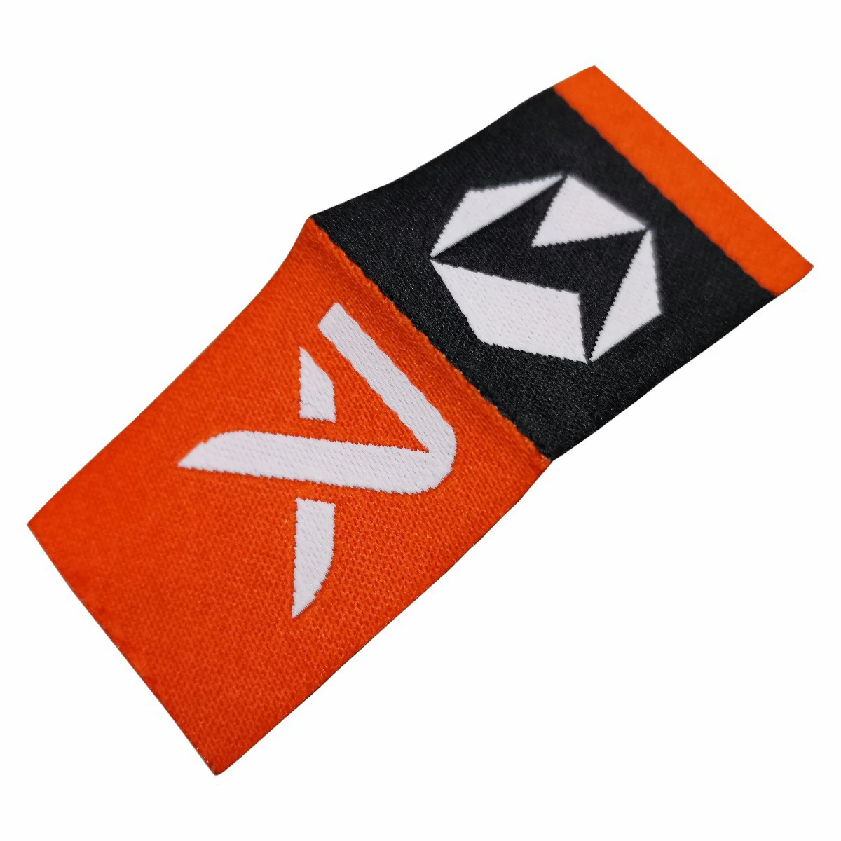 Custom design both side fold clothing woven label Garment Main Label ...