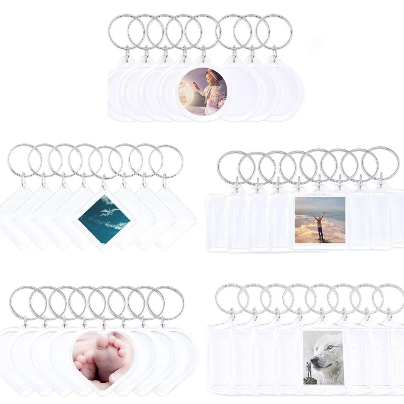 Set-of-40-Handmade-Acrylic-Keyring-Pendant-Set-Customizable-Frame ...