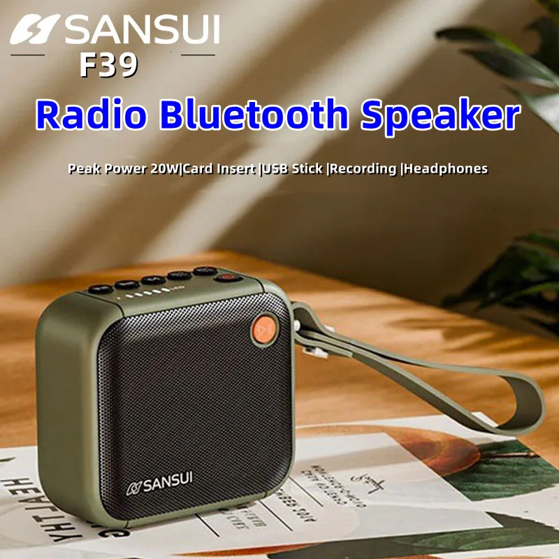 SANSUI-Mini-F39-Portable-FM-Radio-MP3-Walkman-Outdoor-Card-Wireless ...