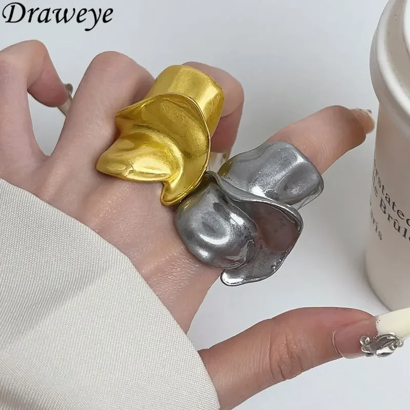 Draweye-Anillos-Vintage-exagerados-para-Mujer-joyer-a-de-estilo-Punk ...
