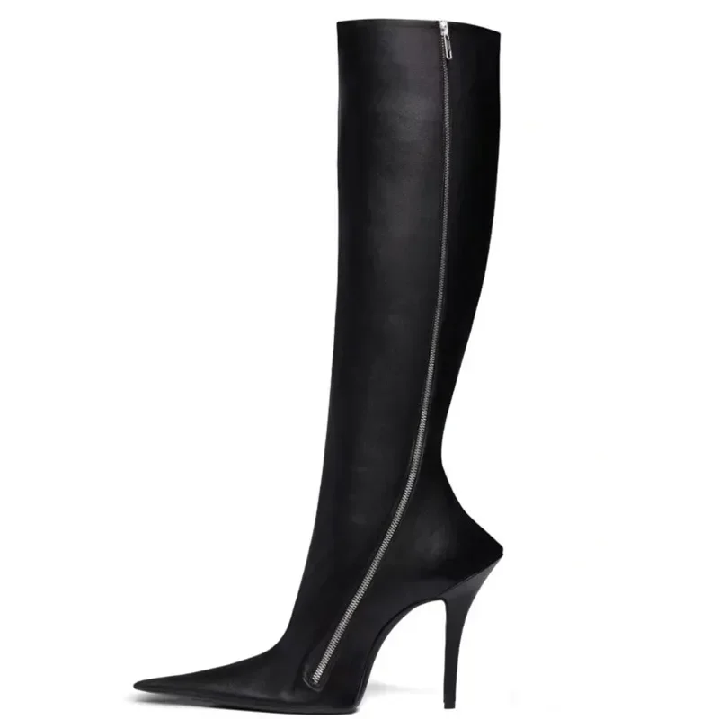 Botas-puntiagudas-hasta-la-rodilla-de-tac-n-alto-para-mujer-botas ...