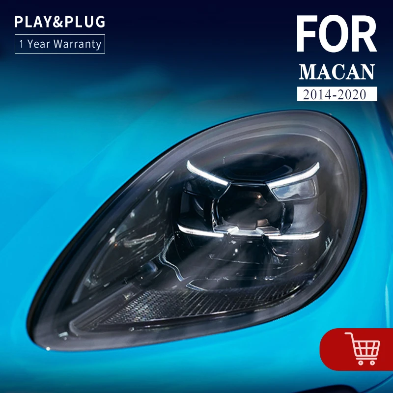 Car Lights For Macan 2014-2020 Laser headlamp Auto Headlight Assembly ...