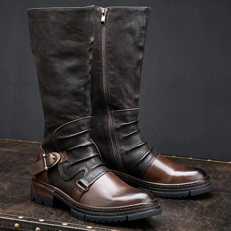 Men-s-Medieval-Retro-PU-Leather-Shoe-Middle-Ages-Ankle-Boots-Victorian ...