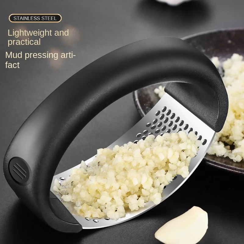 Stainless-Steel-Garlic-Press-Crusher-Manual-Garlic-Mincer-Chopping ...