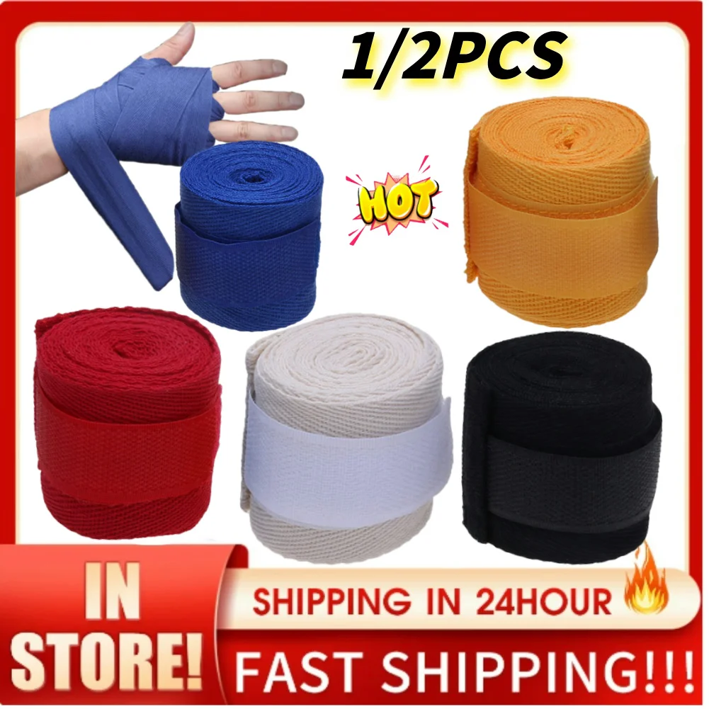 2-5m-Kick-Boxing-Wraps-Belt-Muay-Thai-Handwrap-Cotton-Boxing-Sports ...