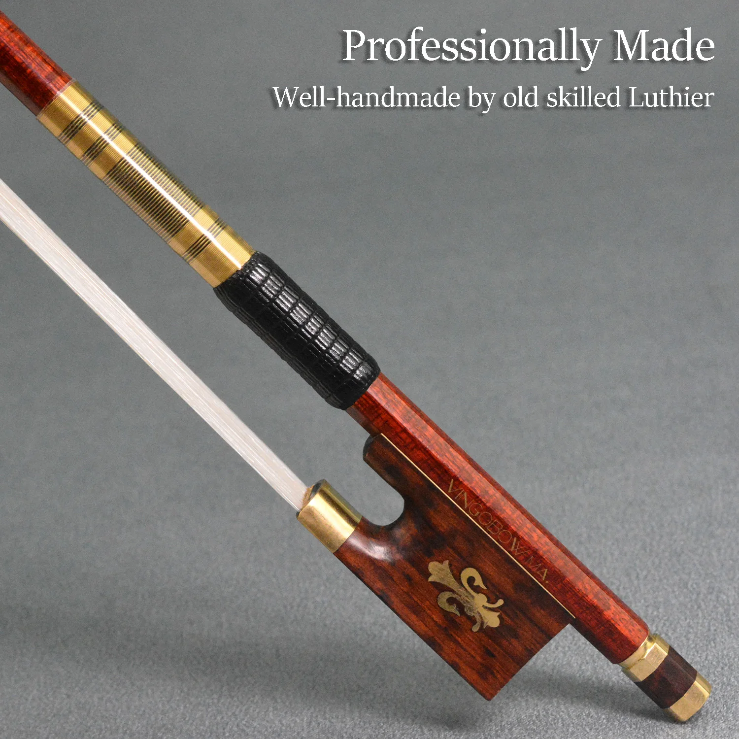 127V 4/4 Size VIOLIN BOW Hybrid Carbon Fiber Pernambuco Skin Stick ...