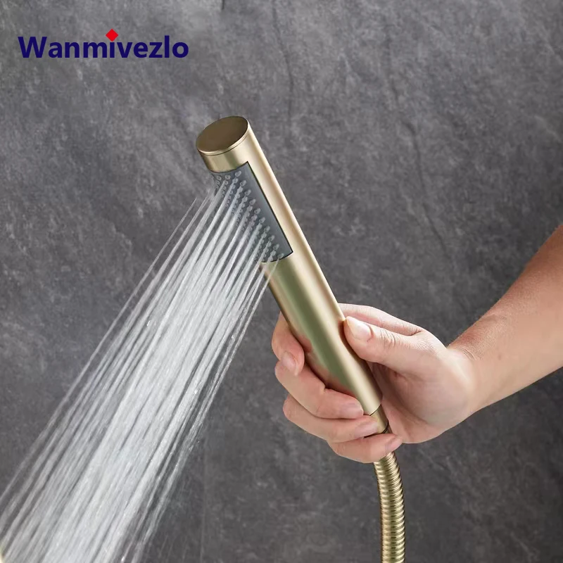 Brushed-Gold-Bathroom-Replacement-Handheld-Showerhead-Bathtub-Handheld ...