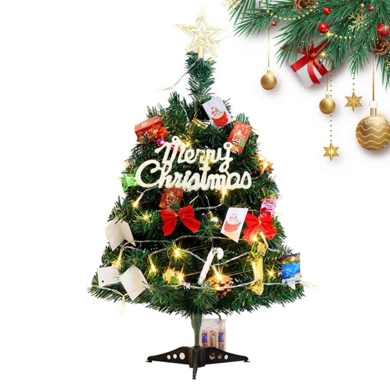 30-40-60cm-DIY-Christmas-Tree-Desk-Decor-Ornament-Small-Christmas-Tree ...